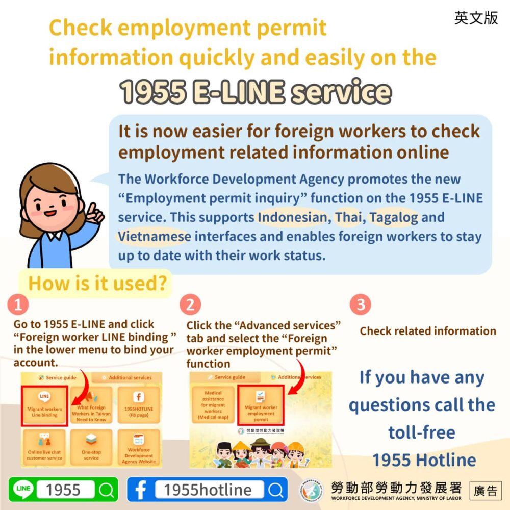 Check employment permit information quickly and easily on the 1955 E ...