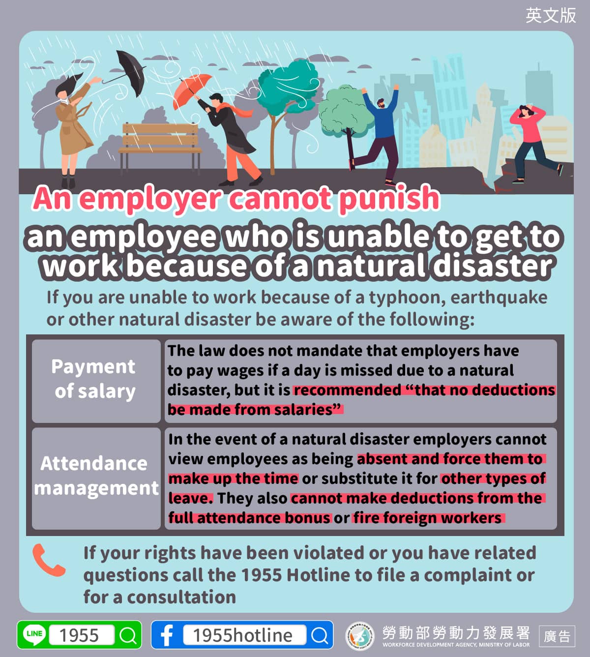 An employer cannot punish an employee who is unable to get to work ...