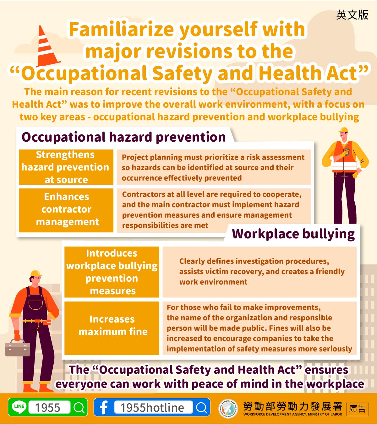 Familiarize yourself with major revisions to the “Occupational Safety ...